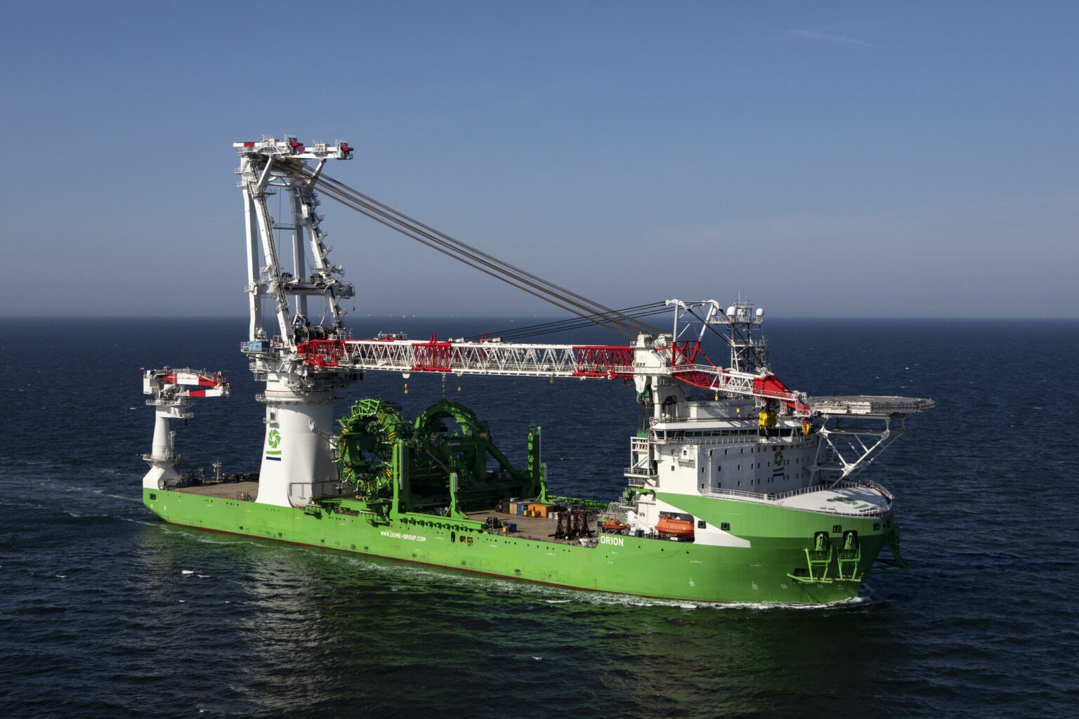 Orion Arrives at DEME Offshore's Base | Offshore Wind Orion Arrives at DEME Offshore's Base | Offshore Wind